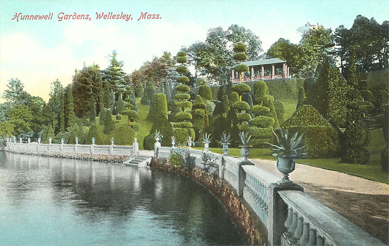 Hunnewell Gardens, Wellesley, Mass. Vintage Image, Massachusetts MA-63 ...