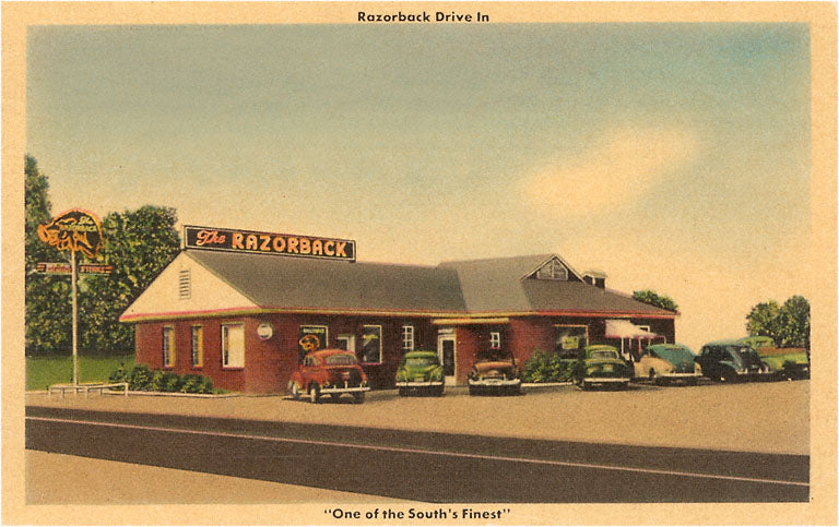 Razorback Drive-in, Roadside Retro Vintage Image, Restaurant Exteriors ...